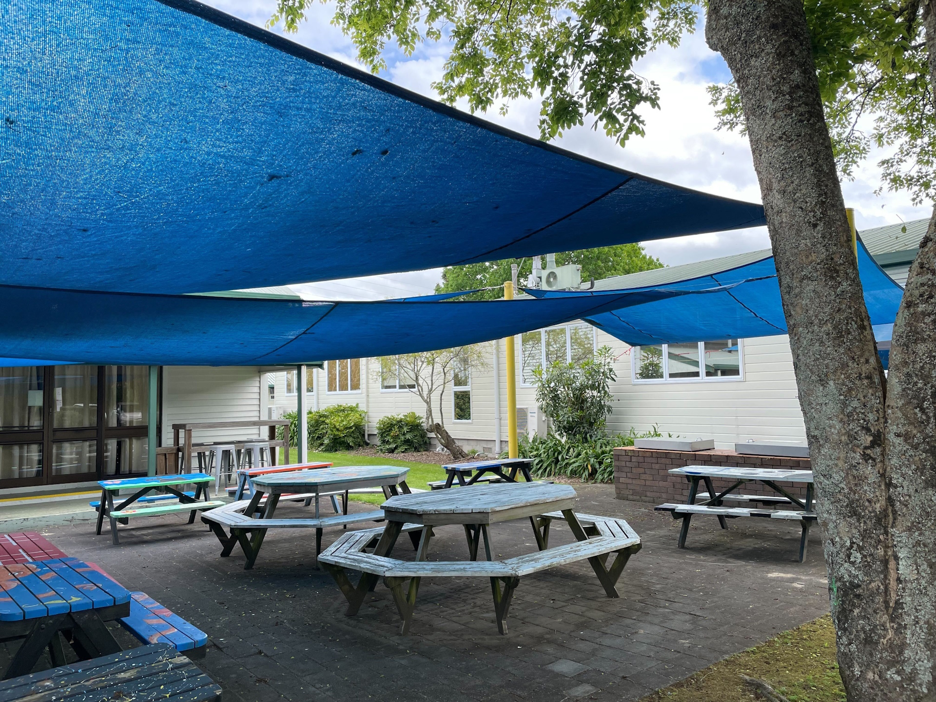 Shade awnings - Ruakura Campus Club Inc